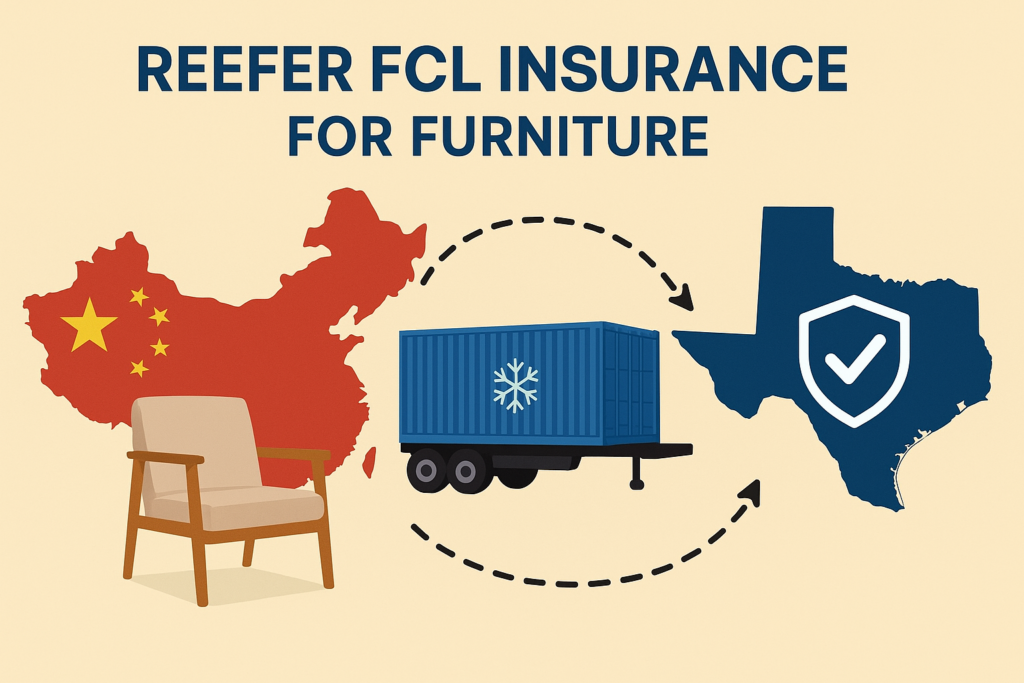 Reefer FCL Insurance for Furniture from China to Texas - Top China Freight